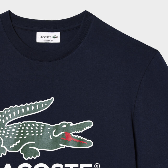 Buy Cotton Jersey Signature Print T-shirt | Lacoste SA