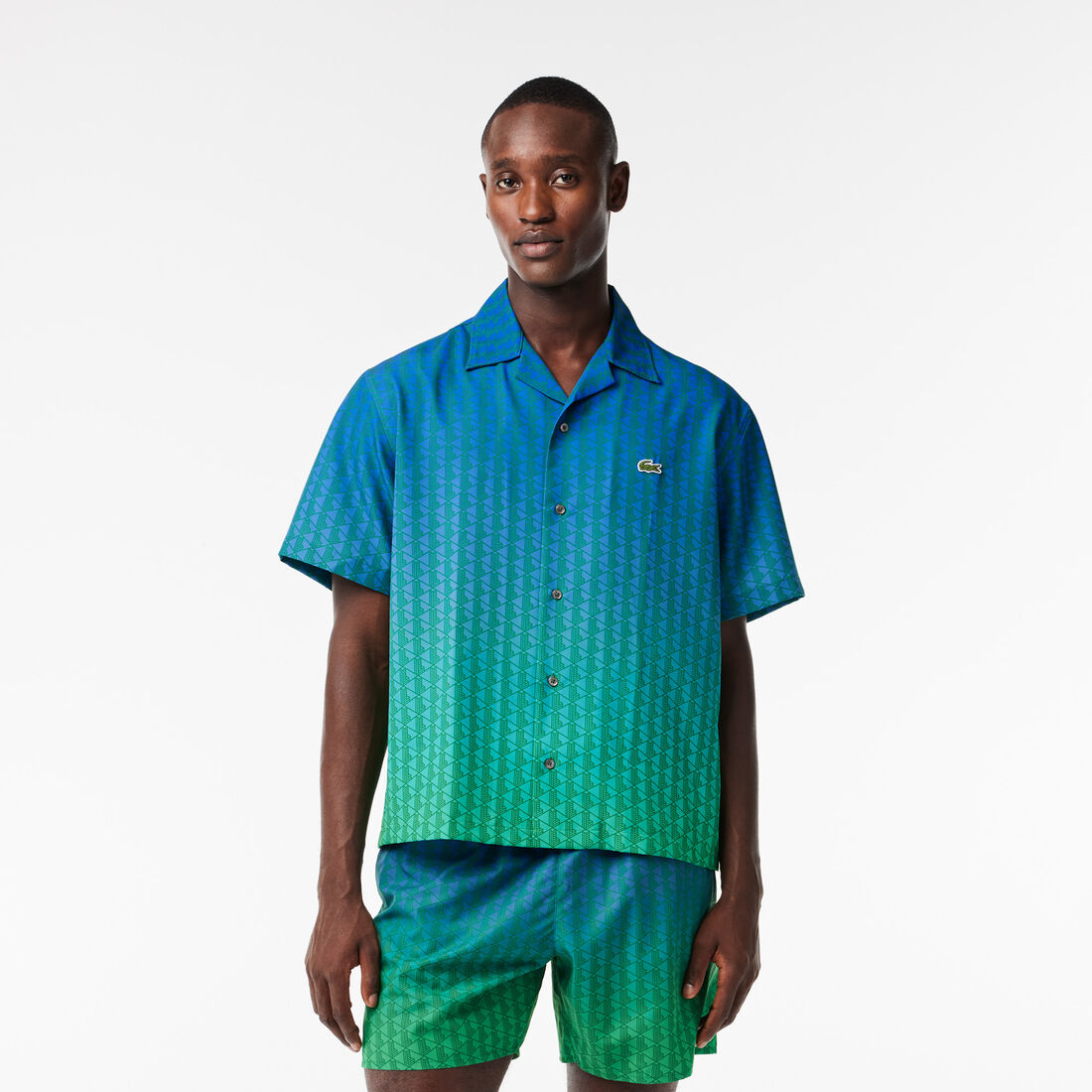 Buy Short Sleeved Ombre Effect UV Protect Shirt | Lacoste SA