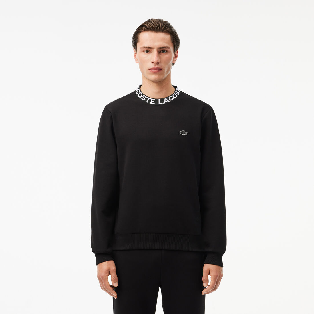 Buy Logo Jacquard Collar Double Face Sweatshirt | Lacoste SA