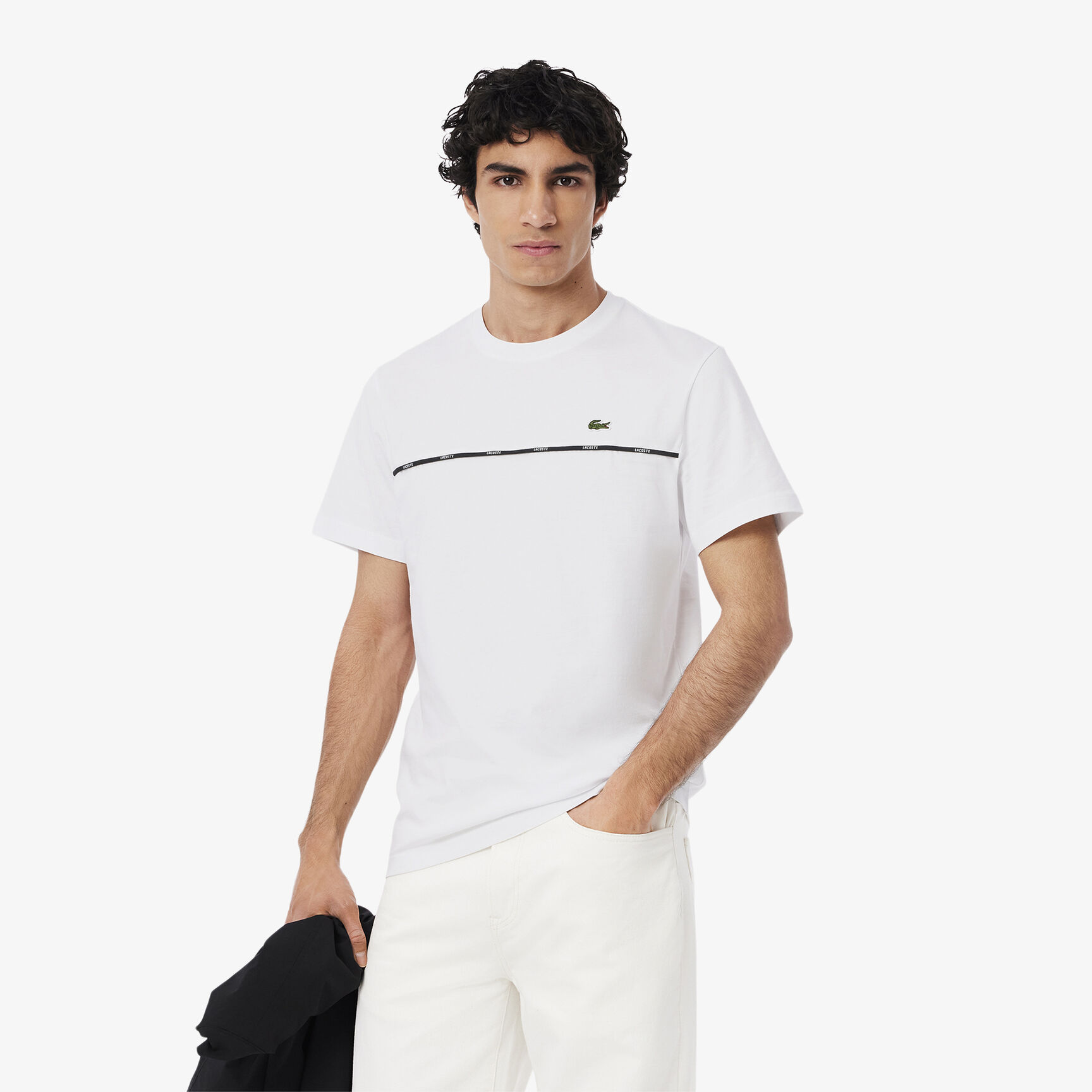 Buy Lacoste Trim Cotton Jersey T-shirt | Lacoste SA