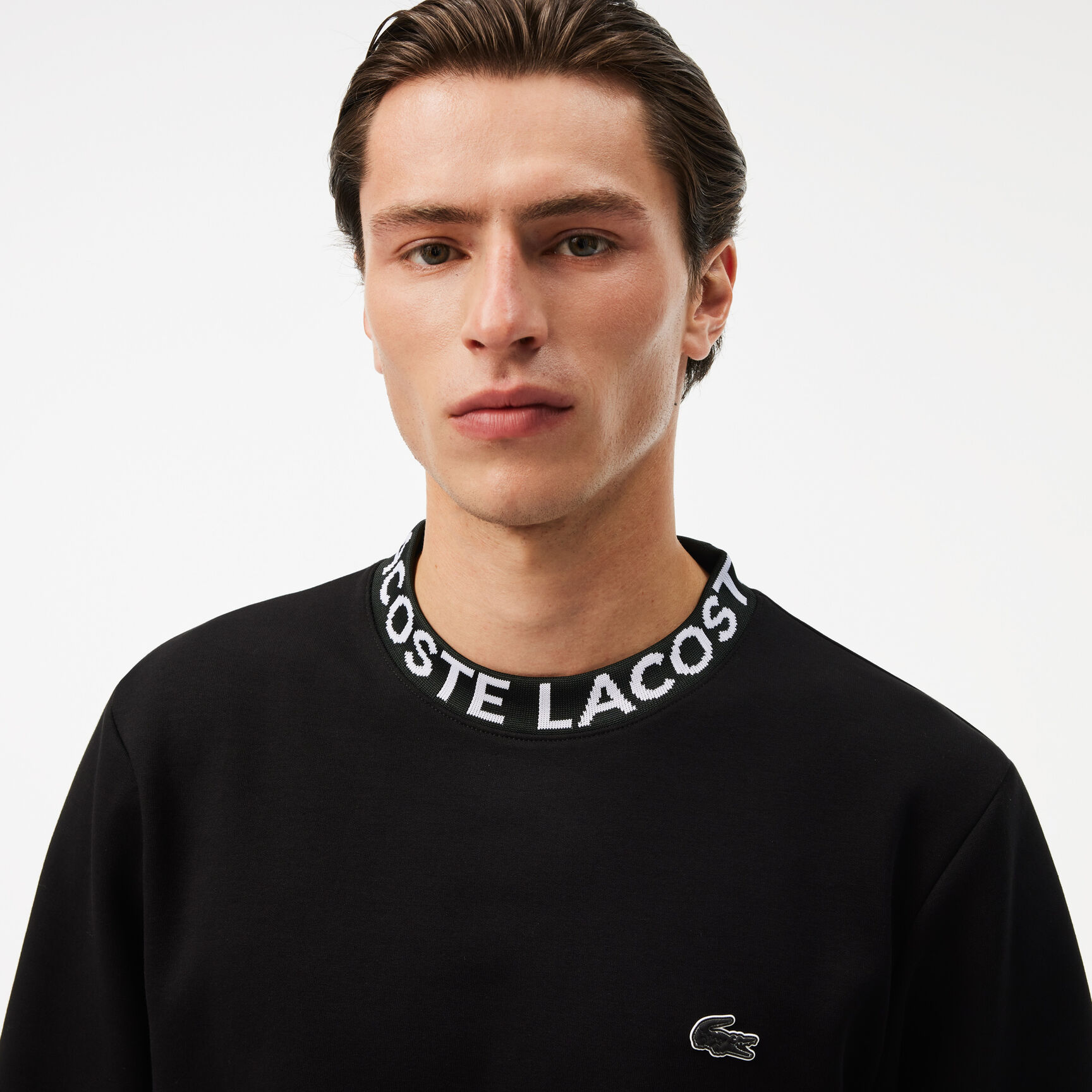Buy Logo Jacquard Collar Double Face Sweatshirt | Lacoste SA