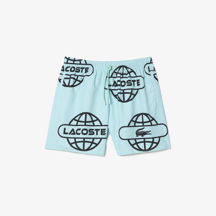 Buy Lacoste Globe Print Swimsuit | Lacoste SA