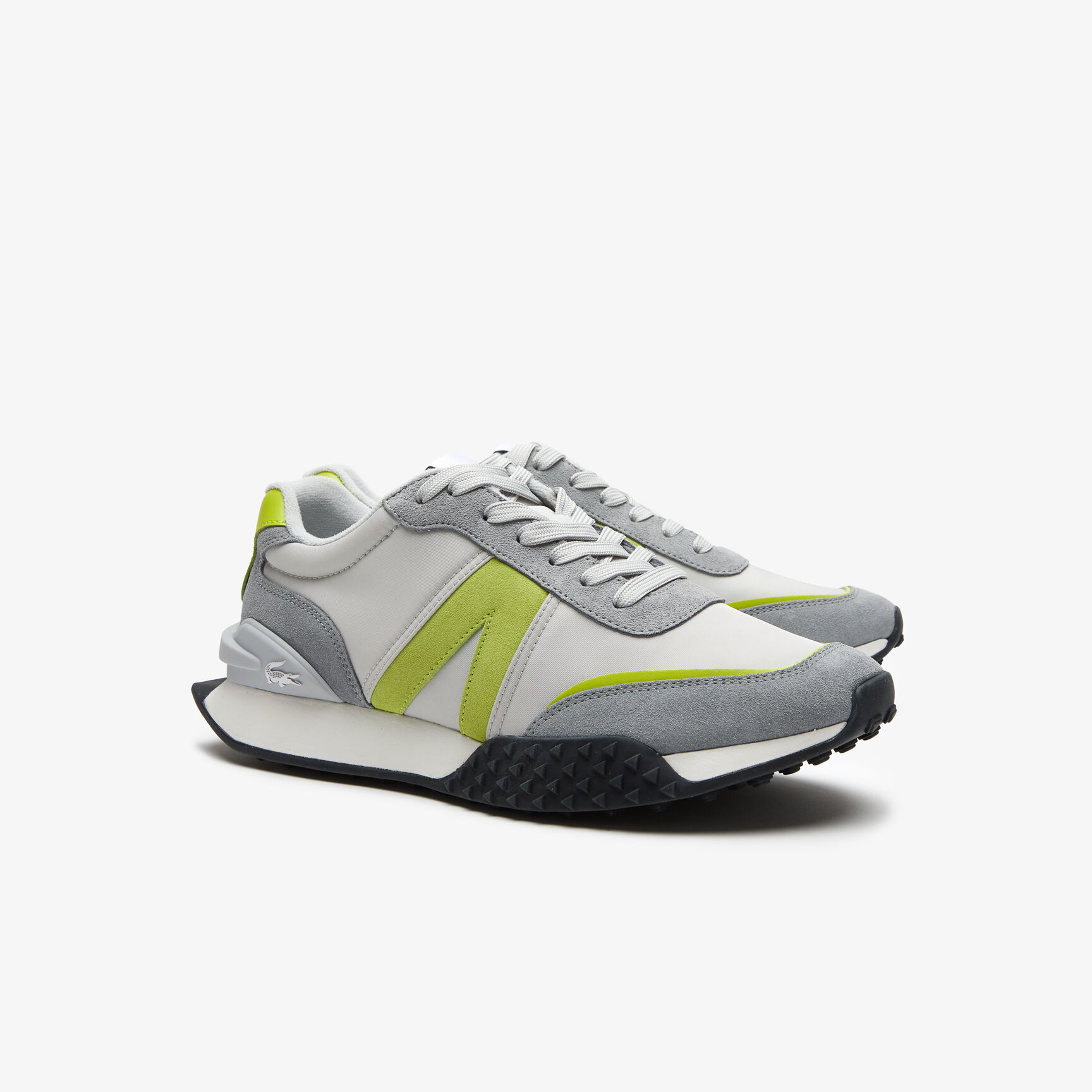 Buy Men's Lacoste L-Spin Deluxe Leather Color Contrast Sneakers ...