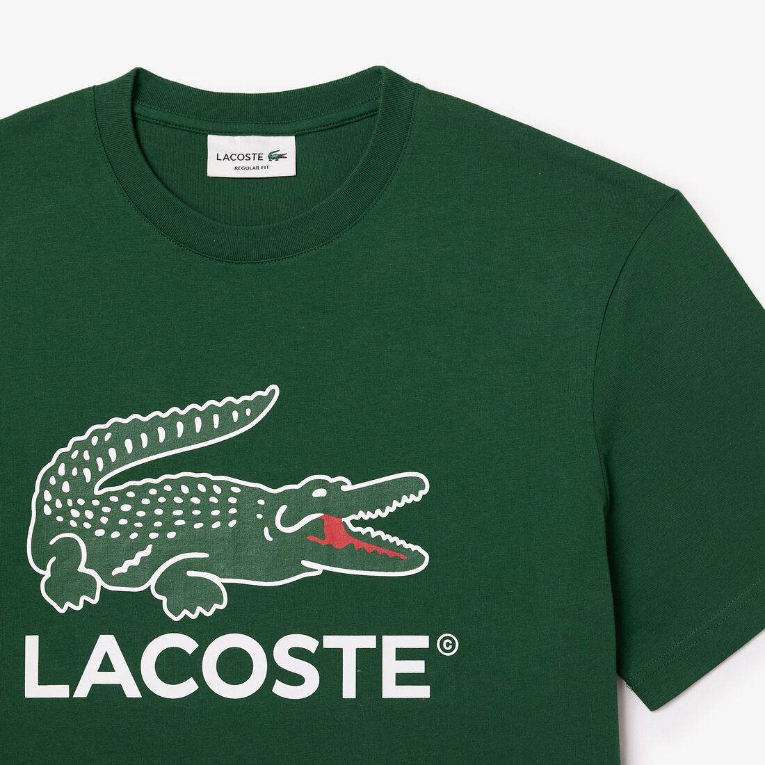 Buy Cotton Jersey Signature Print T-shirt | Lacoste SA