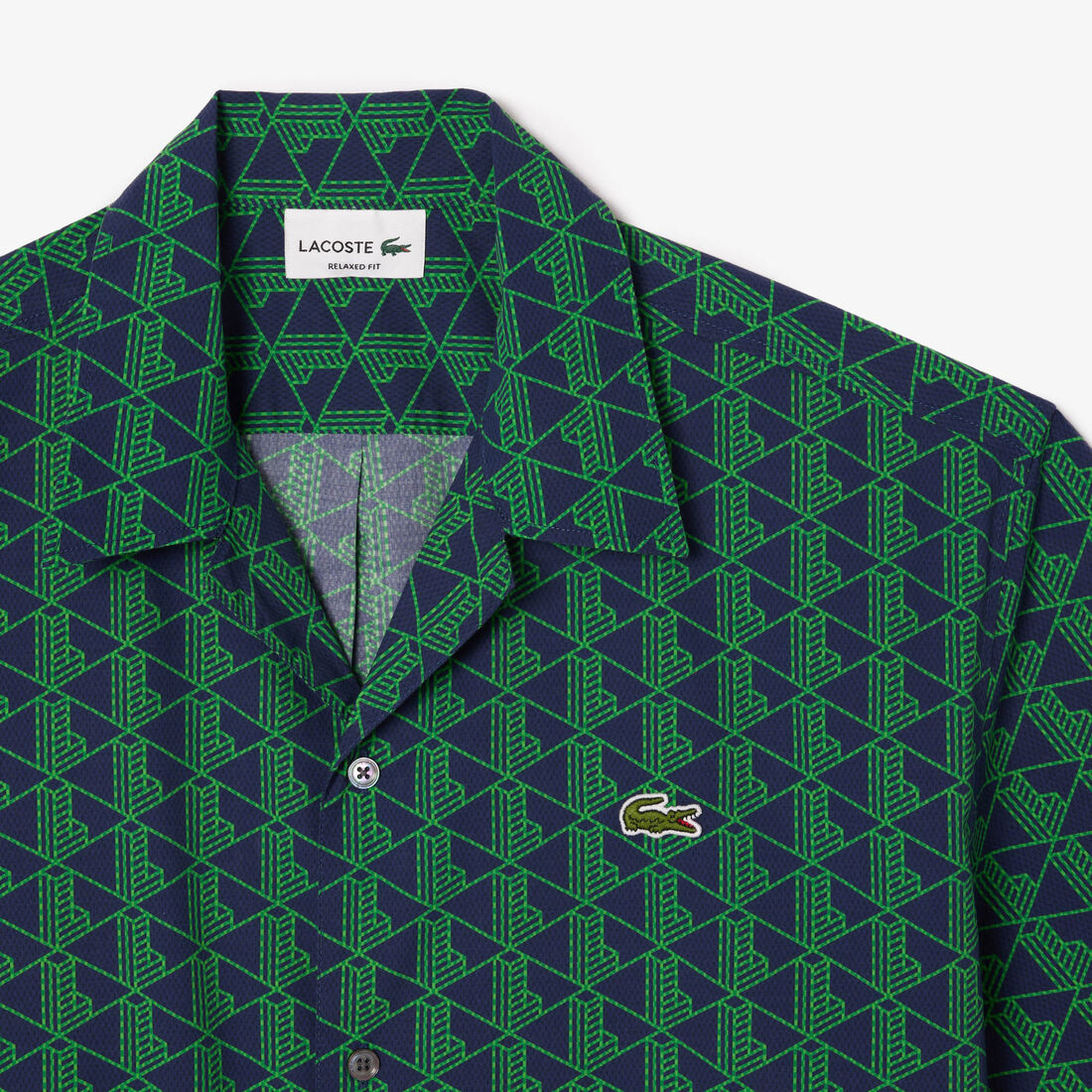 Buy Short Sleeved Monogram Print Shirt | Lacoste SA